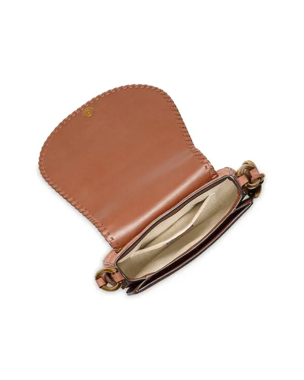 Michael Kors Josie Medium Suede Saddle Bag