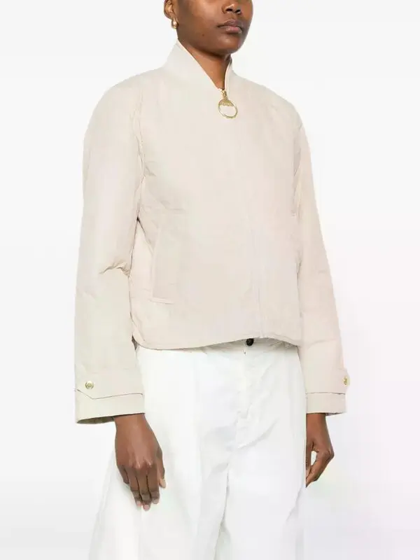 Barbour Quilted Zip-up Jacket - Neutrals