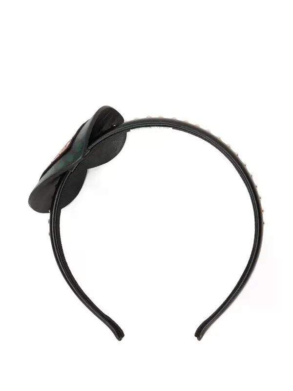 Red Valentino Studded Heart Headband