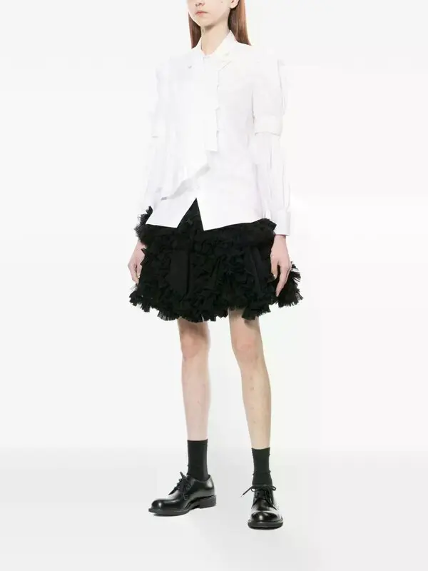 Noir Kei Ninomiya Ruffled Tiered Skirt