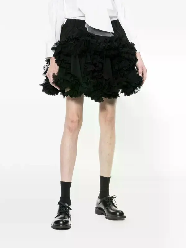 Noir Kei Ninomiya Ruffled Tiered Skirt