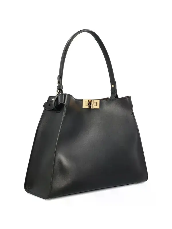Fendi Tote Bag With Twist-lock Fastening - Black