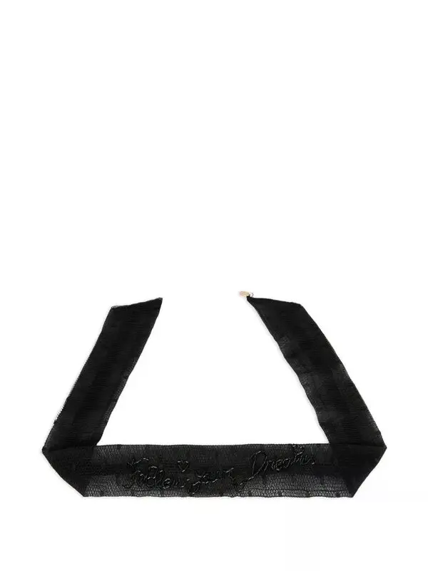 Red Valentino Beaded Necklace - Black