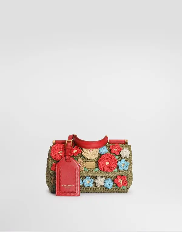 Dolce & Gabbana My Sicily Raffia Crochet Handbag