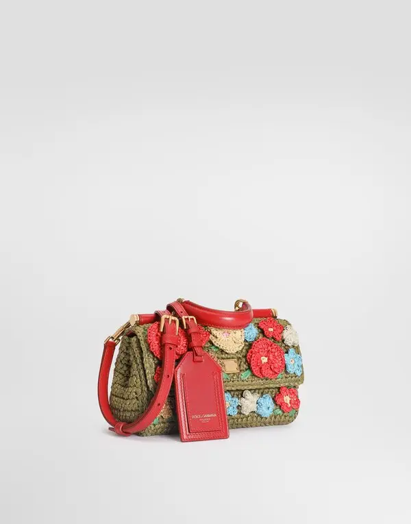 Dolce & Gabbana My Sicily Raffia Crochet Handbag