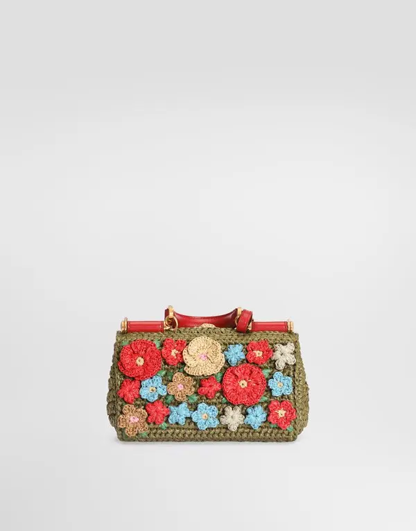 Dolce & Gabbana My Sicily Raffia Crochet Handbag