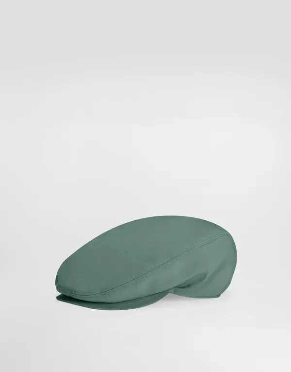 Dolce & Gabbana Wool Poplin Flat Cap - Green