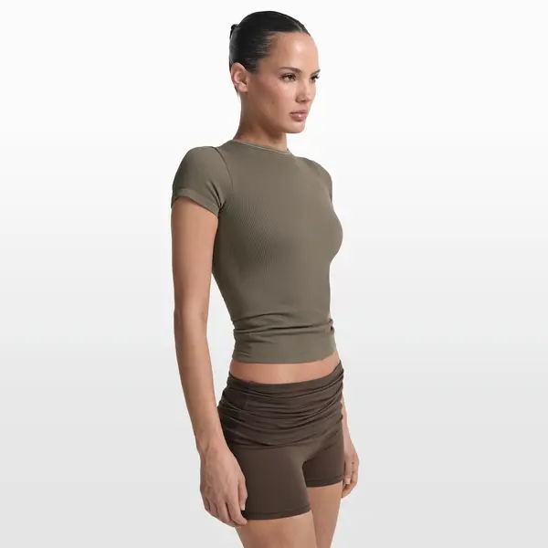 Nike Ribbed Seamless Short-sleeve Top
