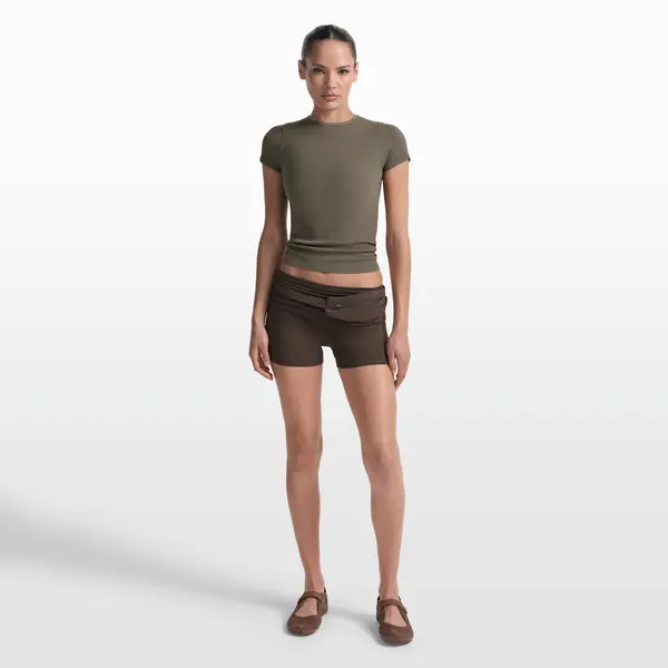 Nike Ribbed Seamless Short-sleeve Top