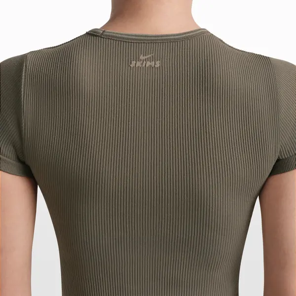 Nike Ribbed Seamless Short-sleeve Top