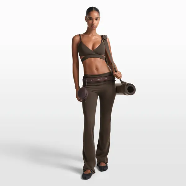 Nike Skims Matte Wrap Bra - Brown
