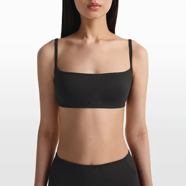 Nike Skims Matte Thin-strap Micro Bra - Black
