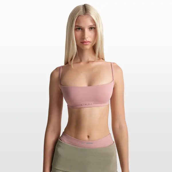 Nike Skims Matte Thin-strap Micro Bra - Pink