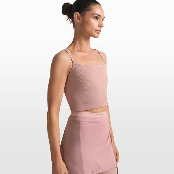 Nike Ribbed Seamless Cami Tank Top - Pink