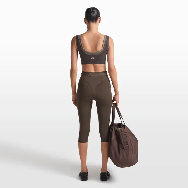 Nike Skims Ribbed Seamless Scoop Bra - Brown