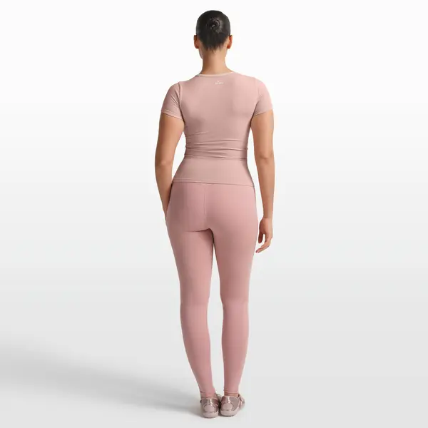 Nike Ribbed Seamless Short-sleeve Top - Pink