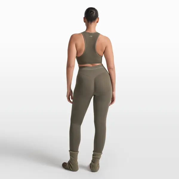 Nike Skims Ribbed Seamless High-waisted 26" Leggings