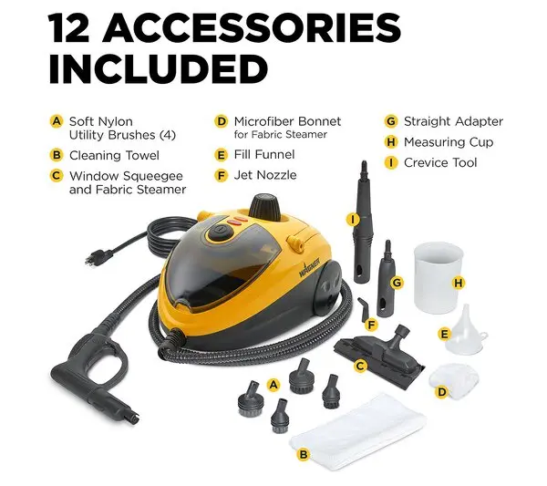 WAGNER 905e Auto Steam Cleaner With 12 Accessor Ies