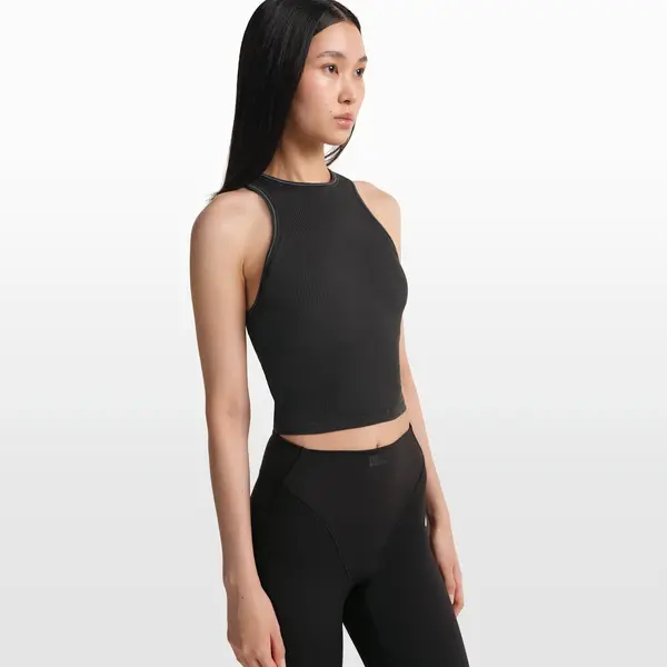 Nike Ribbed Seamless Racerneck Tank Top