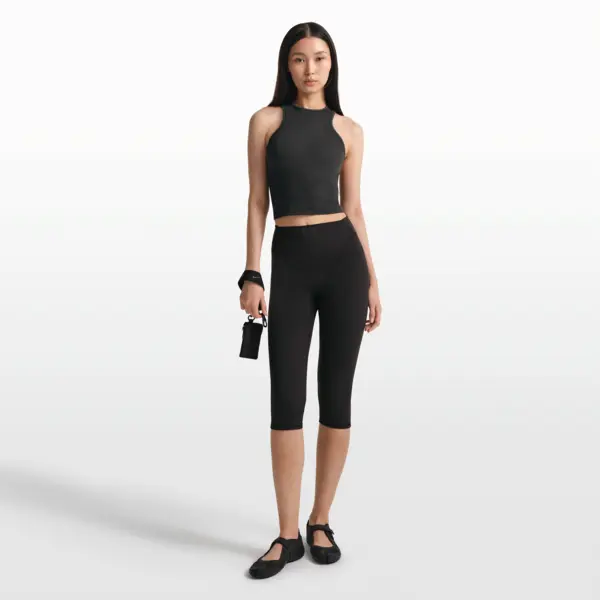 Nike Ribbed Seamless Racerneck Tank Top