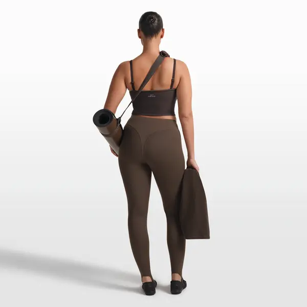 Nike Ribbed Seamless Cami Tank Top - Brown