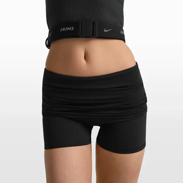 Nike Matte 3" Fold-over Waistband Shorts - Black
