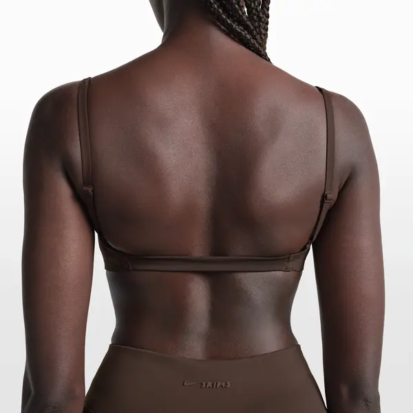 Nike Skims Matte Thin-strap Micro Bra - Brown