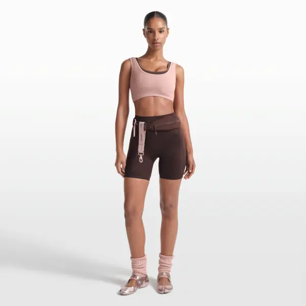 Nike Skims Ribbed Seamless Scoop Bra - Pink