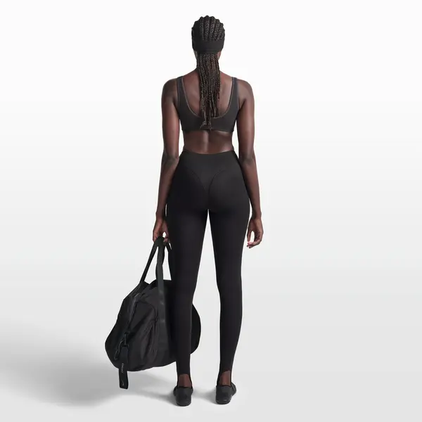 Nike Skims Ribbed Seamless Micro-scoop Bra - Black