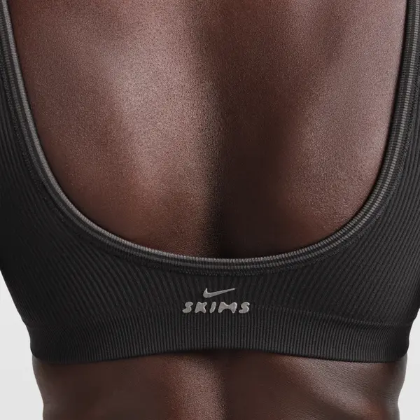 Nike Skims Ribbed Seamless Micro-scoop Bra - Black