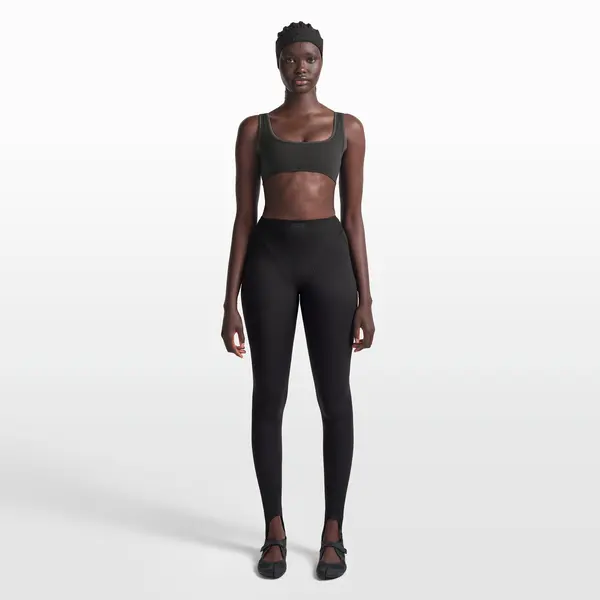 Nike Skims Ribbed Seamless Micro-scoop Bra - Black