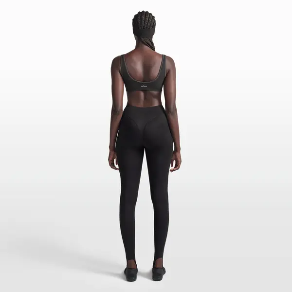 Nike Skims Ribbed Seamless Micro-scoop Bra - Black