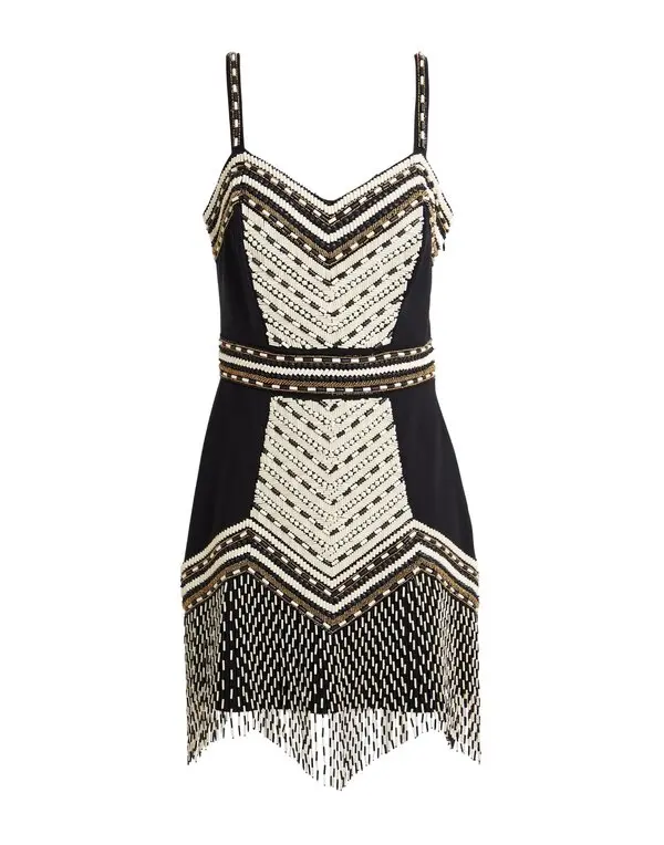 Elisabetta Franchi Crepe Flared Mini Dress