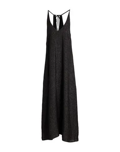 120% Lino Maxi Linen Dress - Black