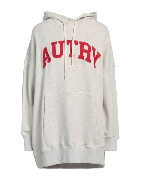 AUTRY Hooded Sweatshirt With Embroidered Logo - Grey