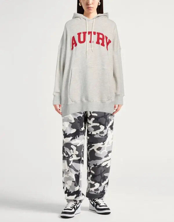 AUTRY Hooded Sweatshirt With Embroidered Logo - Grey