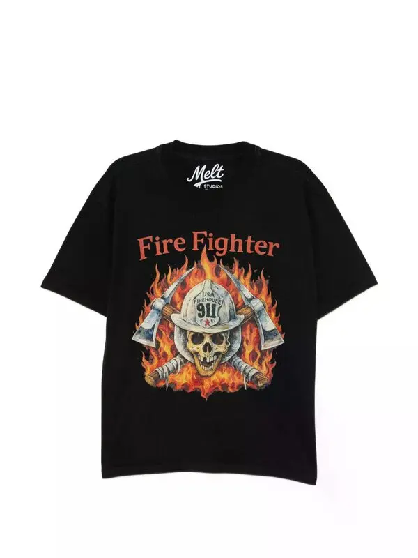 MELT Graphic-print T-shirt - Black