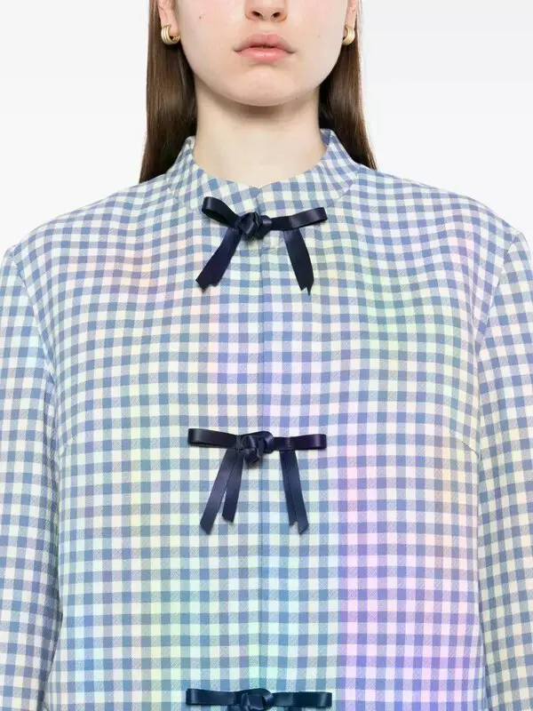 AO YES Gingham Bow Jacket
