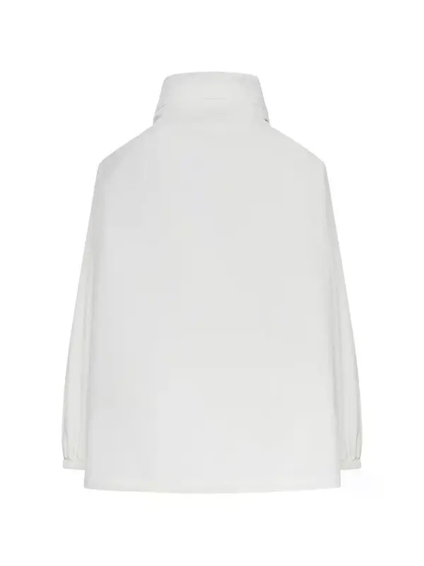 MOORER High-neck Zip Jacket - White
