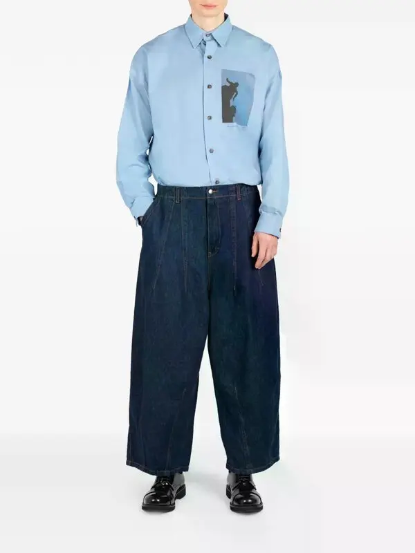 SOCIETE ANONYME Contrast-stitch Jeans