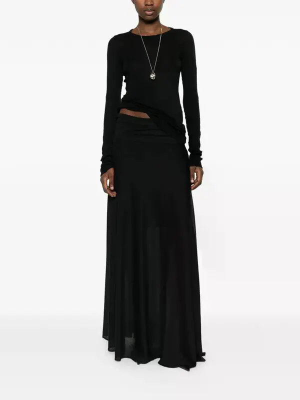 RUOHAN High-waisted Maxi Skirt