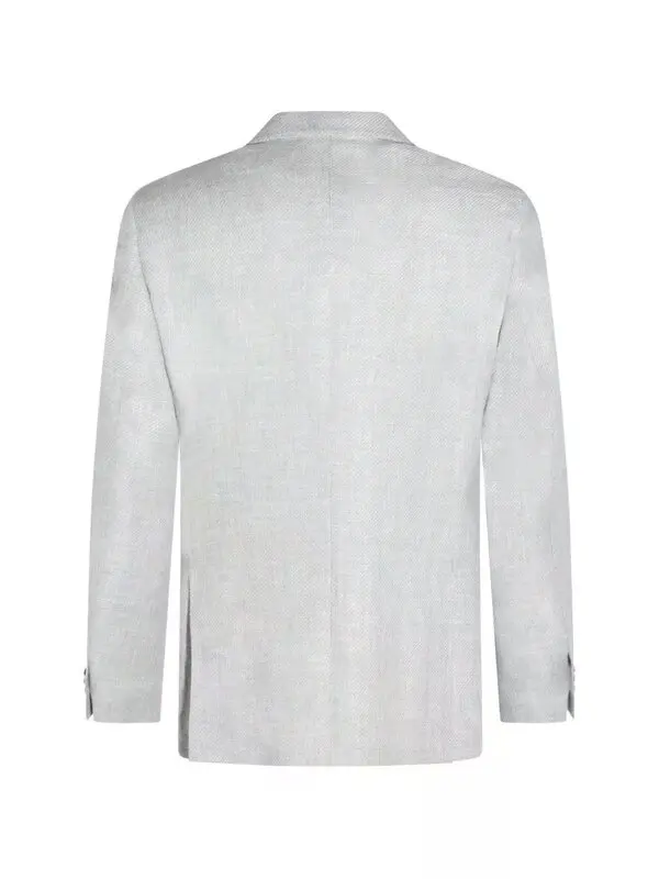 LARDINI Flower Pin Pocket Blazer