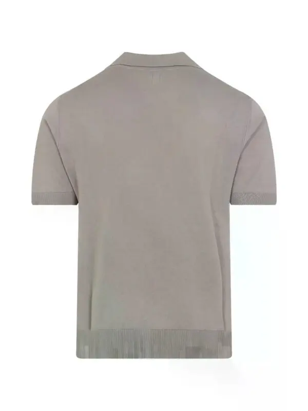 Canali Collar-detail T-shirt - Grey