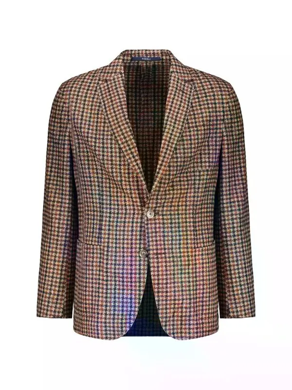 Fedeli Single-breasted Houndstooth Blazer