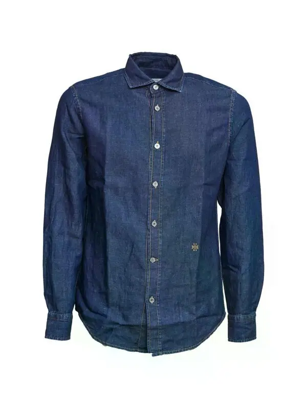 Jacob Cohen Chambray Button Closure Shirt