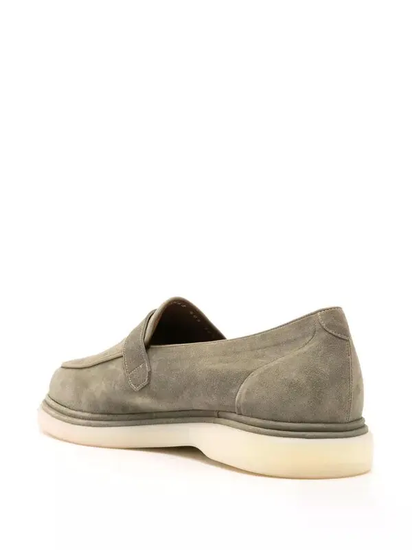 Fratelli Rossetti Buckled Suede Loafers