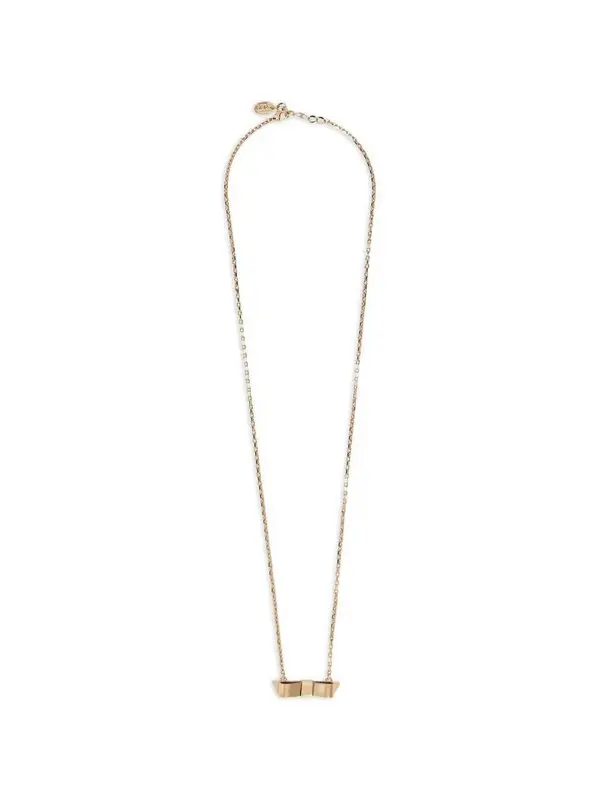 Red Valentino Bow Pendant Necklace - Gold