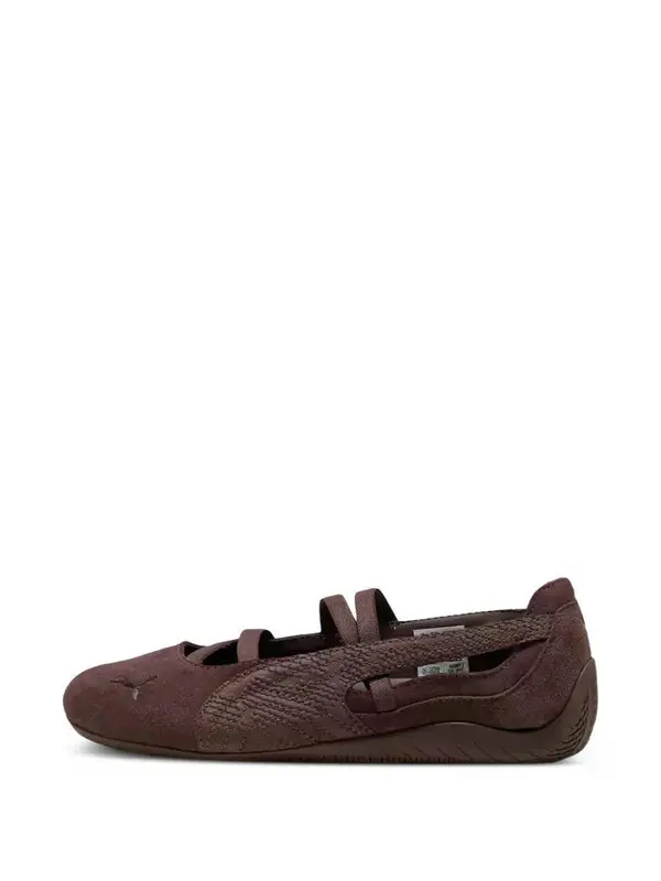 PUMA Speedcat Strap Ballet Sneakers - Brown
