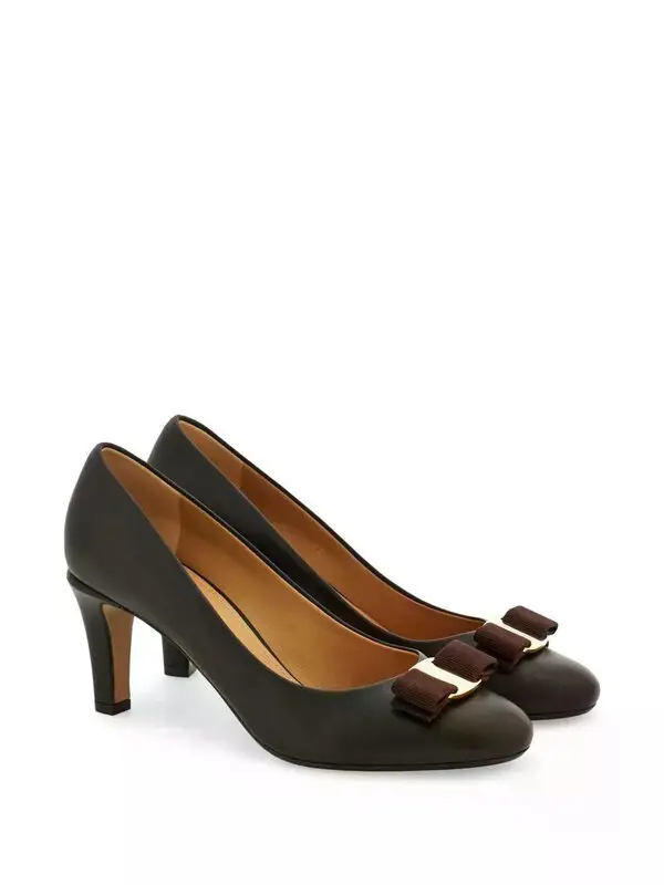 FERRAGAMO Vara Bow Pumps - Brown