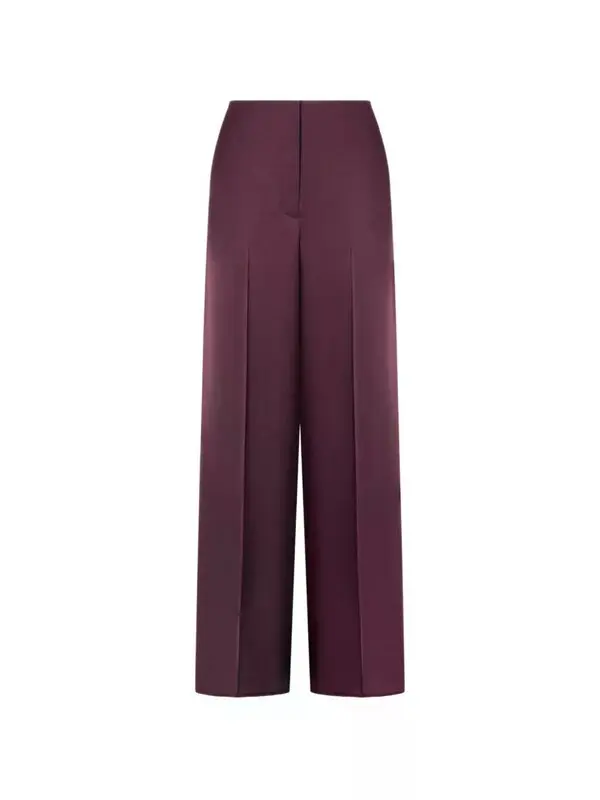 Pinko Wide-leg Satin Trousers - Red